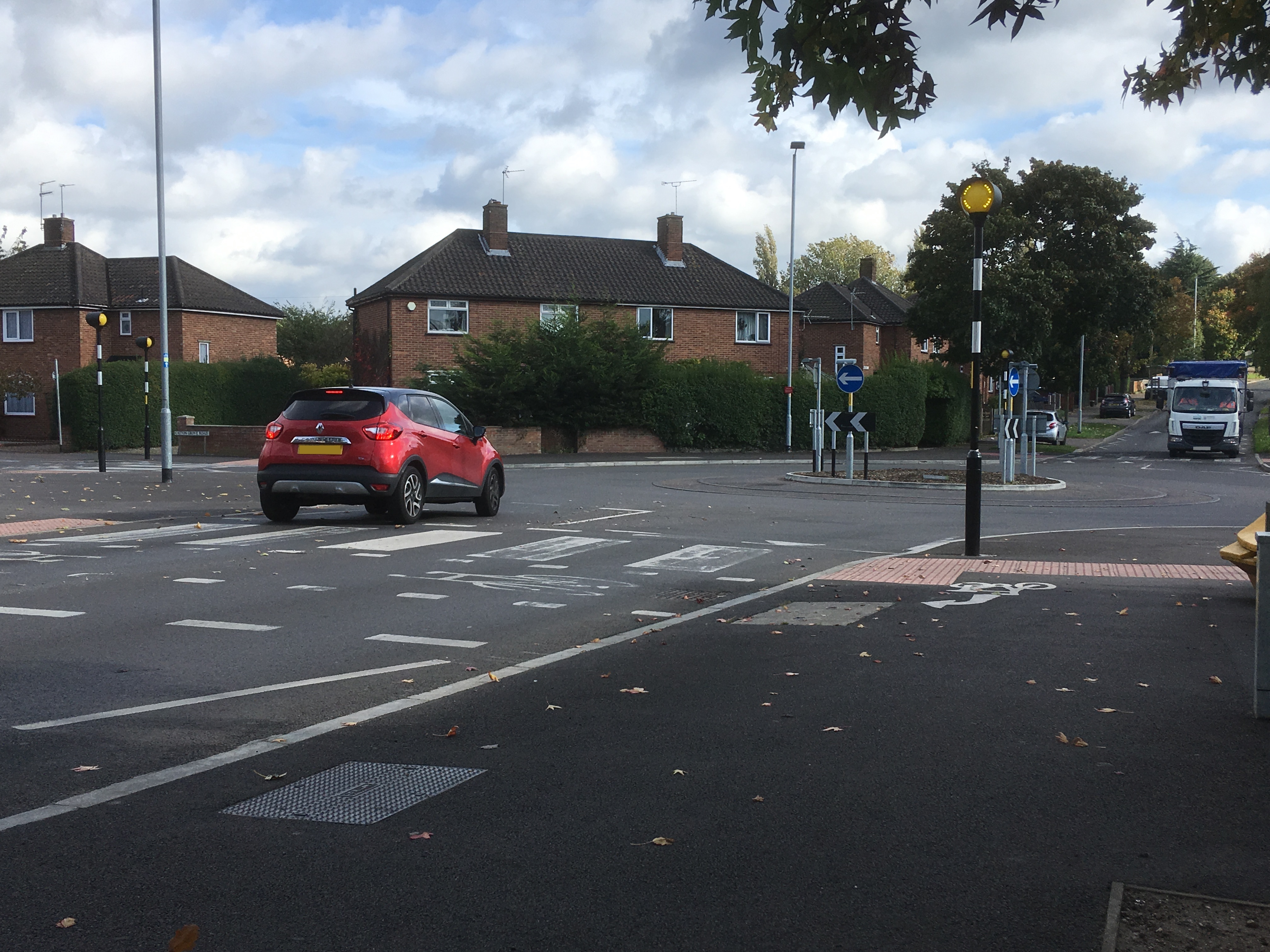 Modustar Belisha Beacon Installation – Woodstock Road Island, Norfolk